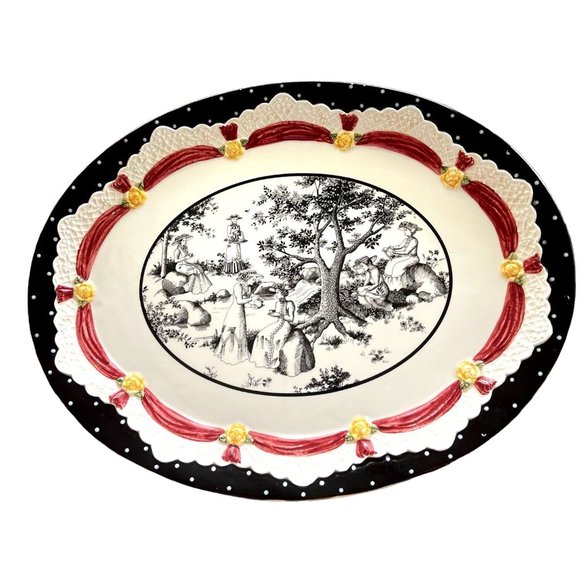 Sandy’s Closet | Dining | Toile Serving Platter Meat Platter Sandy ...